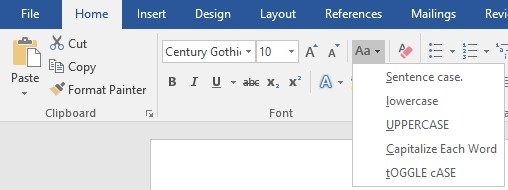 Word Changing CAPITAL LETTERS To Sentence Case Easykey